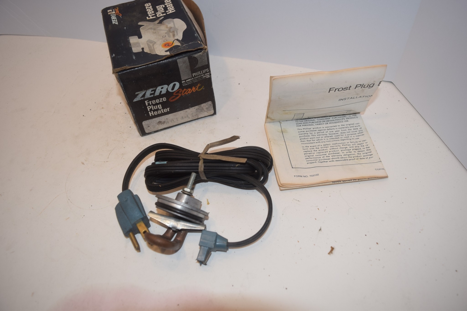 NOS Zero Start Freeze Plug Engine Heater Model 880-1444 - C68 | eBay