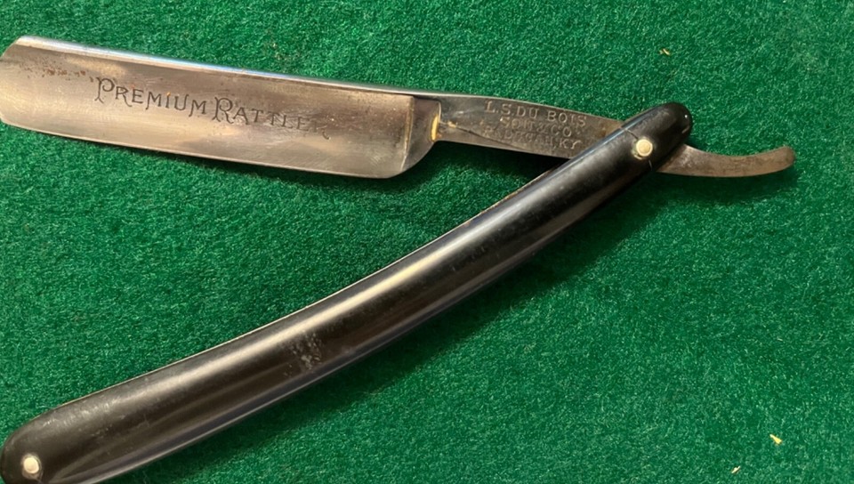 H Boker & Co Straight Razor Premium Rattler L S Du Bois Son & Paducah ...