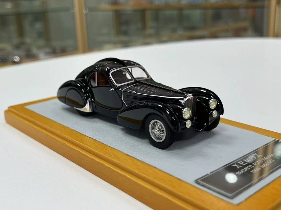 XEROX 1:43 Black Bugatti 57S Atlantic 1936 vintage Bugatti car resin ...