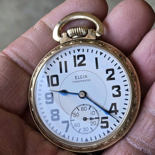 Scarce 1958 ish Elgin Pocket Watch. Movement Marked " 71830 R40". 17 ...