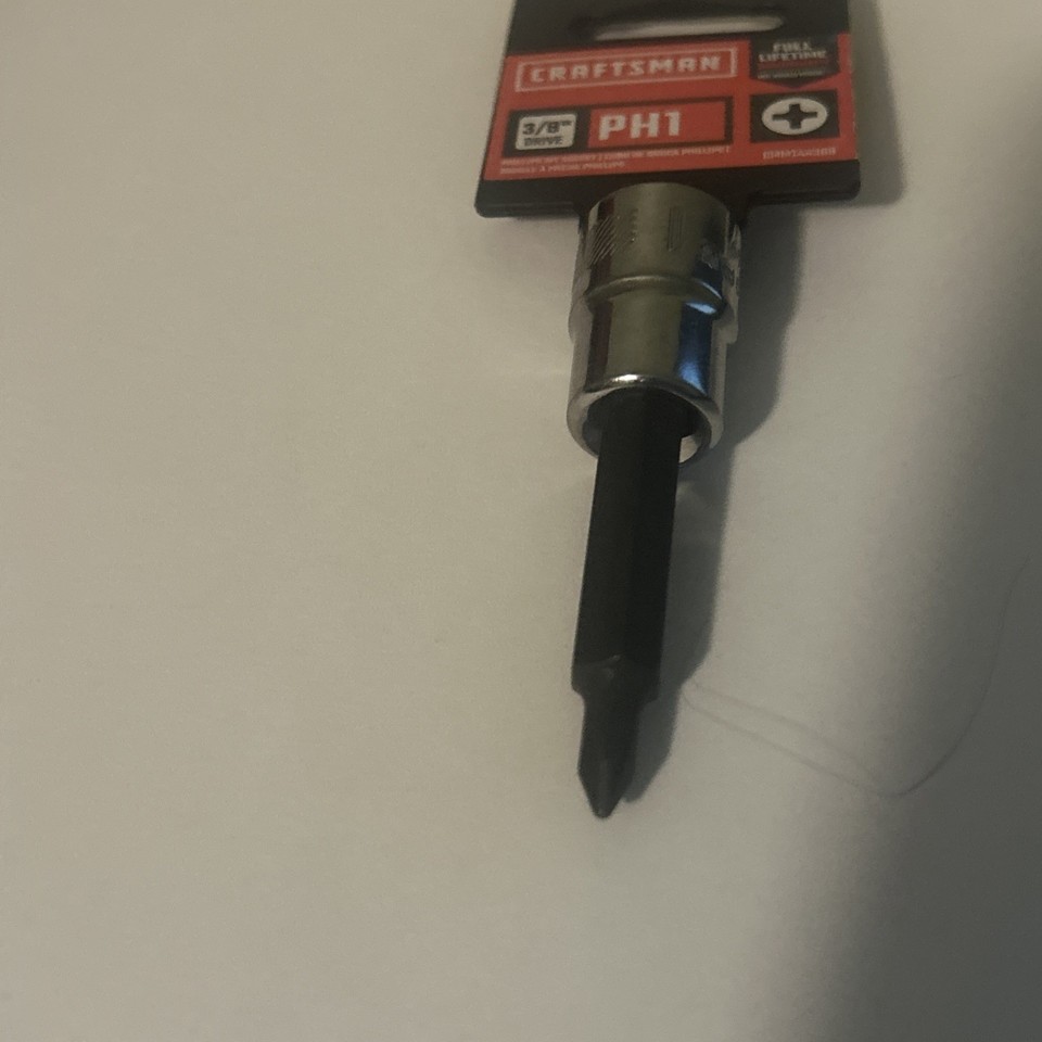 Craftsman Phillips Bit Socket 3/8 Drive PH1 Screwdriver Bit CMMT44369 ...