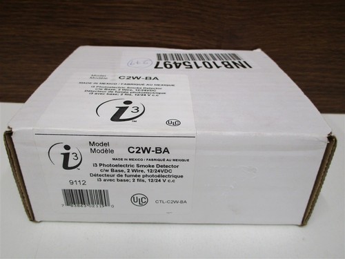 SYSTEM SENSOR I3 C2W-BA Photoelectric Smoke Detector 2 wires 12/24VDC c ...