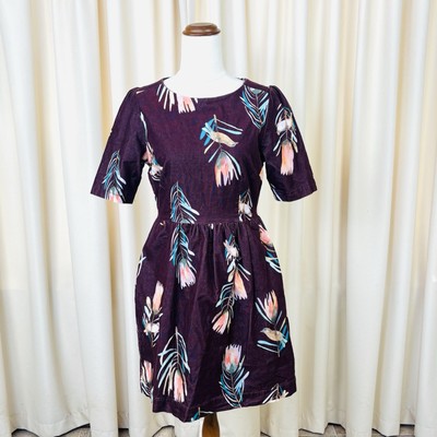Gorman x Dana Kinter Womens Sugarbush Dress Corduroy Protea Native Size ...