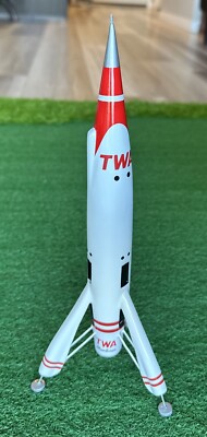 Moonliner TWA Von Braun Space Rocket Desktop Wood Model 12” | eBay