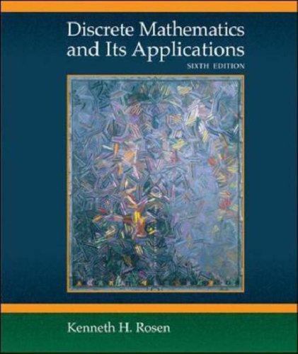 Discrete Mathematics and Its Applications by Rosen, Kenneth H ...