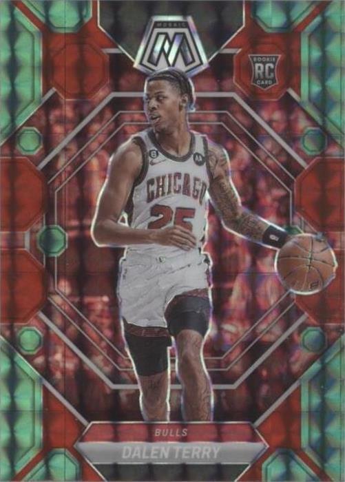 2022-23 Panini Mosaic - Rookies Dalen Terry #209 Choice Red & Green ...