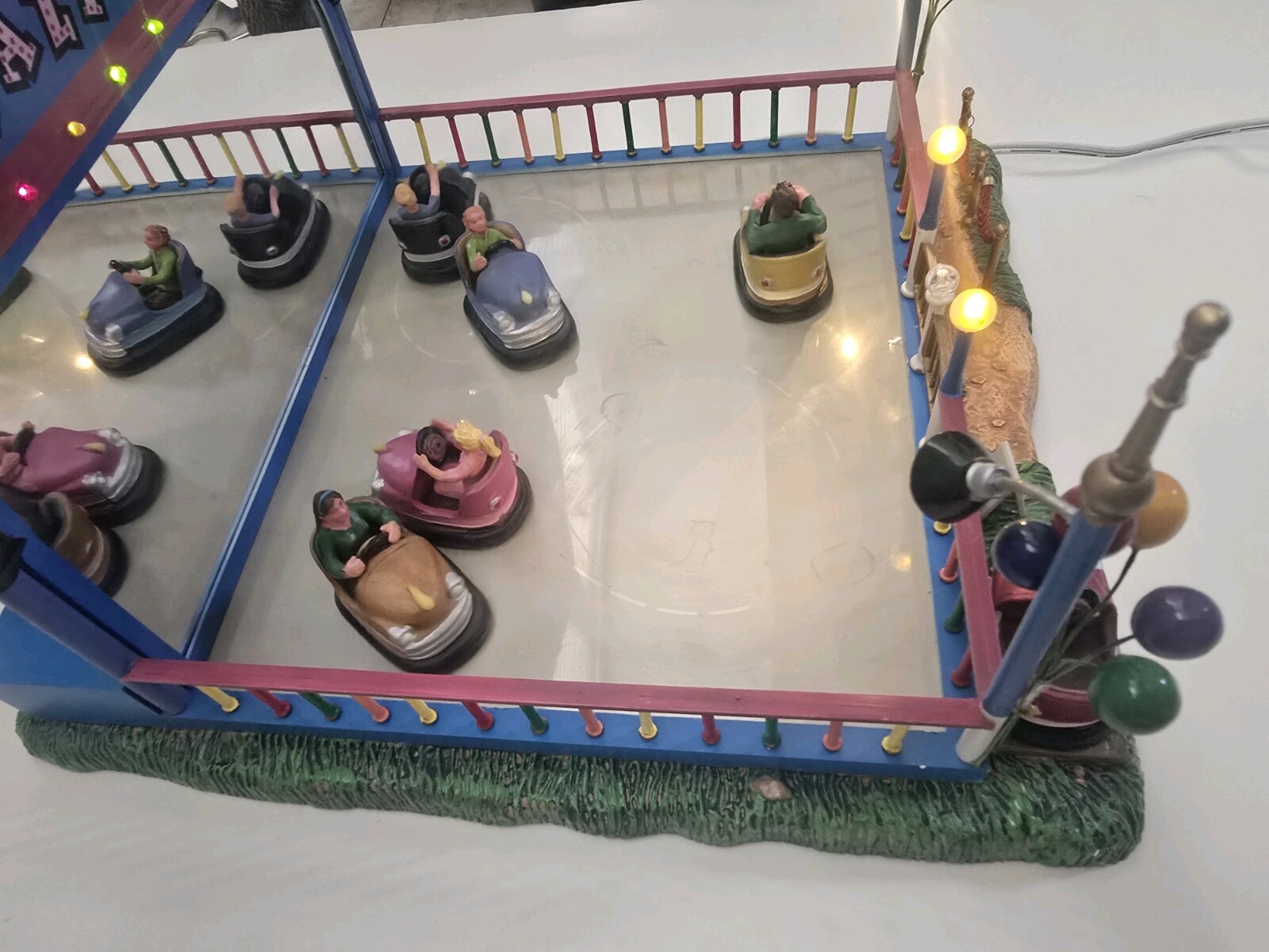 Lemax Village Collection Crazy Cars Bumper Cars CARNIVAL **Video** | eBay
