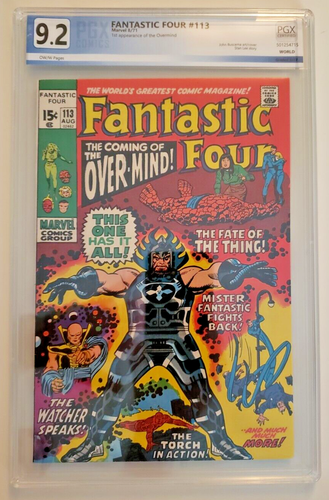 Fantastic Four #113 Pgx 9.2 1st App Overmind 1971 Stan Lee John Buscema ...