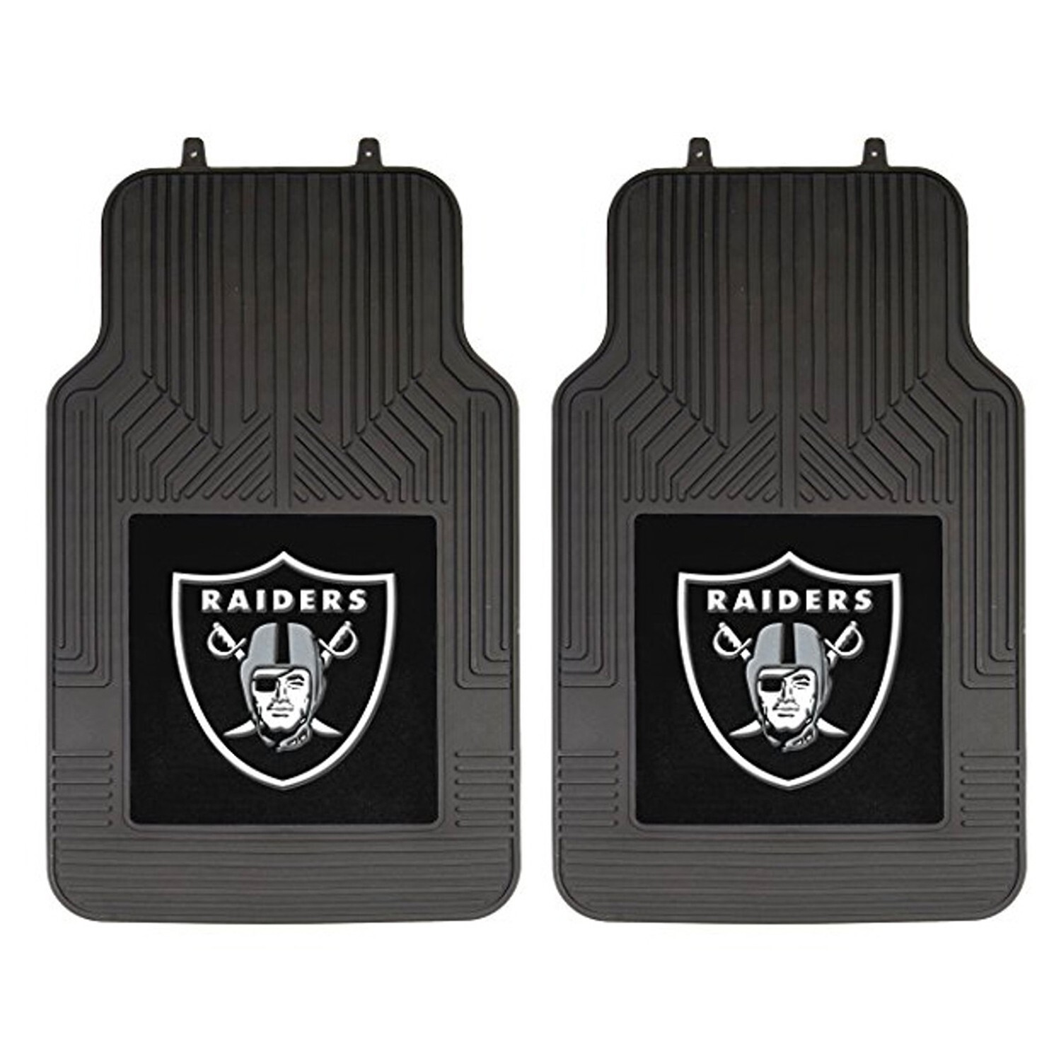 New NFL Raiders Rubber Floor Mats Heavy Duty Rubber fit Car Truck SUV ...