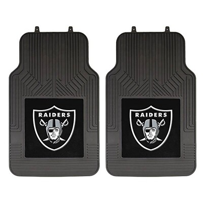New NFL Raiders Rubber Floor Mats Heavy Duty Rubber fit Car Truck SUV ...