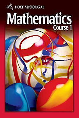 Holt Mcdougal Mathematics : Student Edition Course 1 2010 by Bennett ...