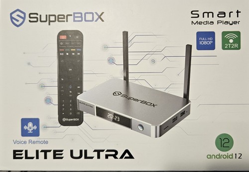Newest 2024 Super Box Android Box Elite Ultra 4GB RAM, 128 GB Voice ...