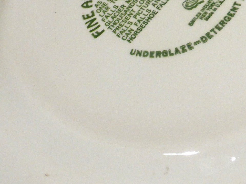 Niagra Falls Prospect Point Souvenir Plate Ironstone Landmarks Smils ...