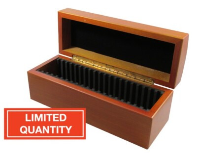 Wood Coin Storage Box For Certified Graded Slabs For 20 NGC PCGS & More ...