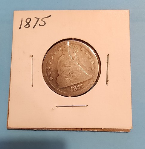 1875 Seated Liberty Quarter USA Silver 25c Coin | eBay