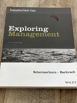 Exploring Management, Fifth - Paperback, by Schermerhorn Jr. John ...