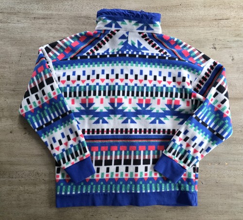 Columbia Powder Keg Fleece Pullover - White Print/Lapis Blue AM2206 ...