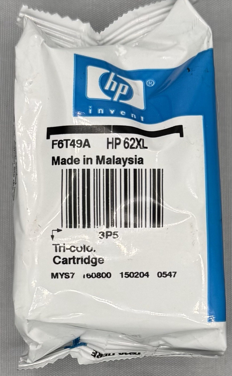 Hp Invent 62 Xl F6t49a New No Box Tri Color Printer Cartridge | eBay