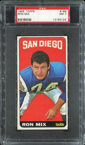 1965 Topps #168 Ron Mix PSA 7 San Diego Chargers HOF USC | eBay