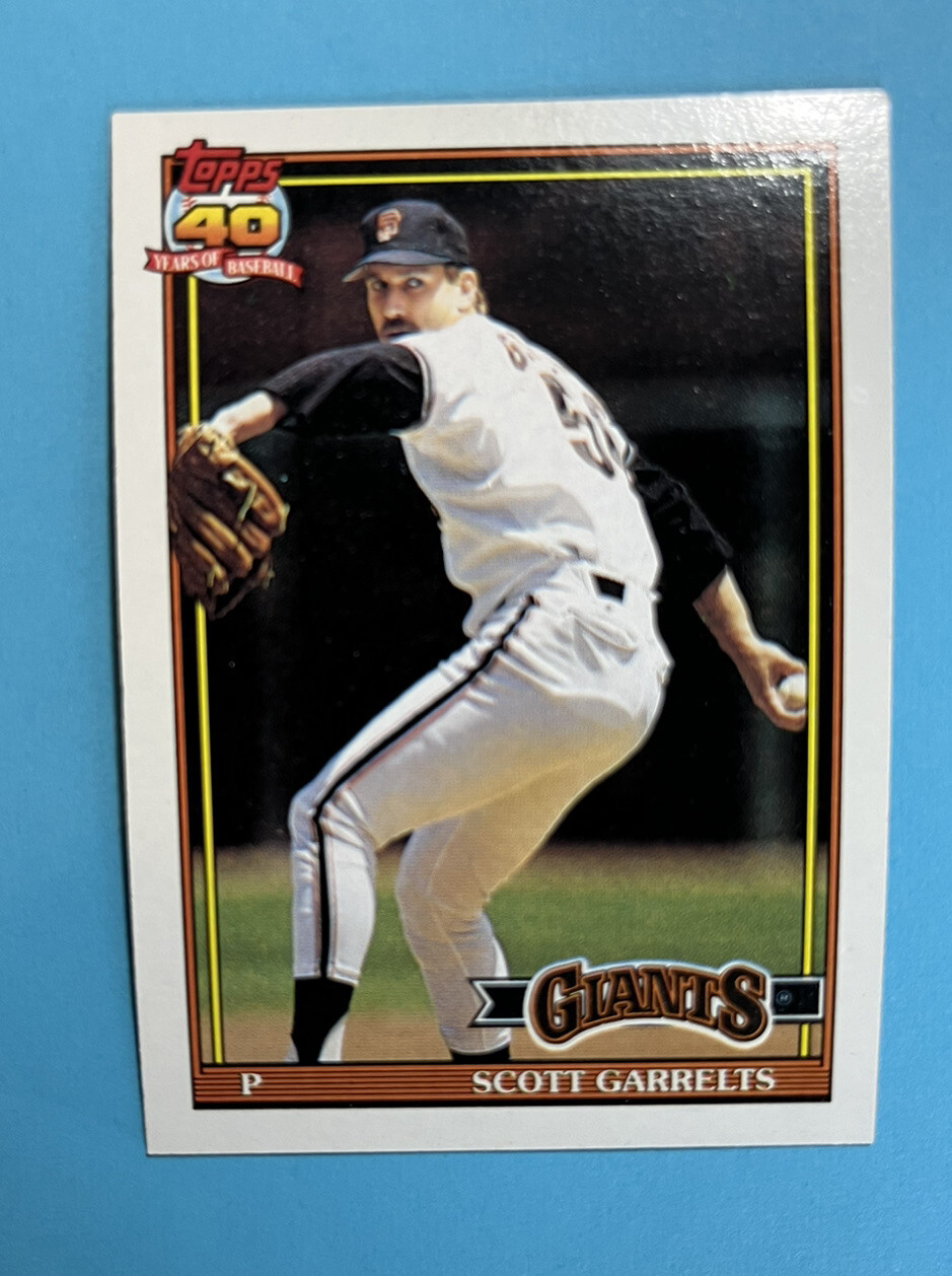 1991 TOPPS SCOTT GARRELTS SAN FRANCISCO GIANTS #361 BASEBALL NM Free ...