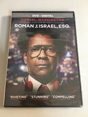 NEW!! SEALED!! Roman J. Israel, Esq. (Sony DVD, 2017) Denzel Washington ...