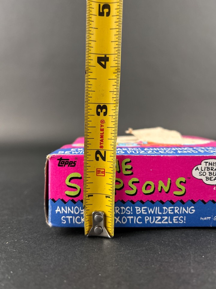 Vintage 1990 The Simpsons Topps Trading Cards Box Empty Lot of 4 | eBay