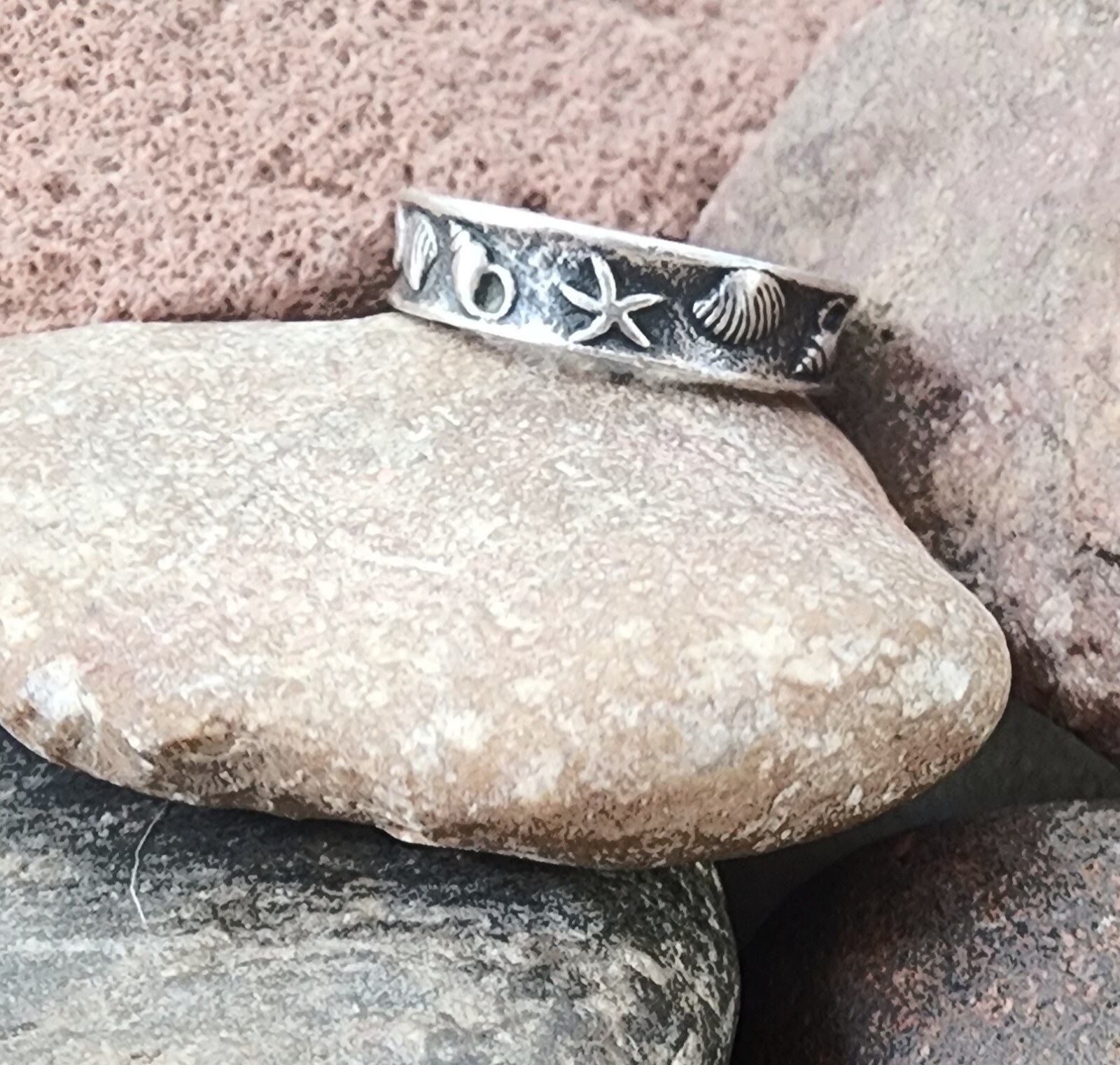 Retired James Avery Beach Theme Ocean Shells Ring Siz… - Gem