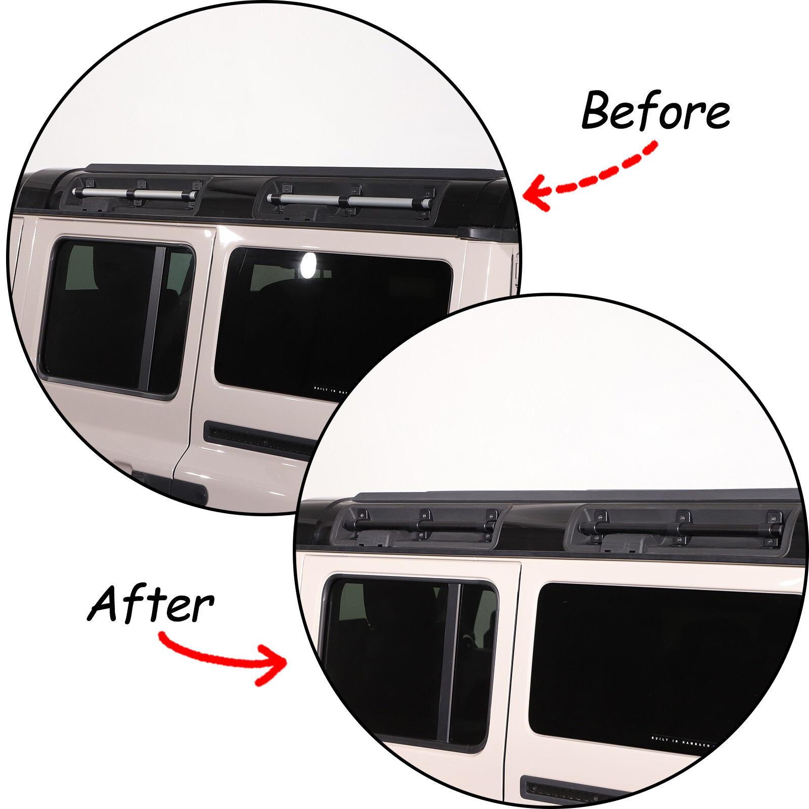 Black Alloy Roof Rack Side Rails Luggage Carrier Cargo Bar For Ineos ...