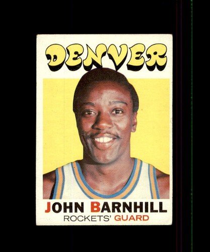 1971-72 TOPPS BASKETBALL CARD DENVER ROCKETS #222 JOHN BARNHILL | eBay