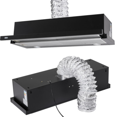 90cm Built In Cupboard Kitchen Telescopic Integrated Cooker Hood ...