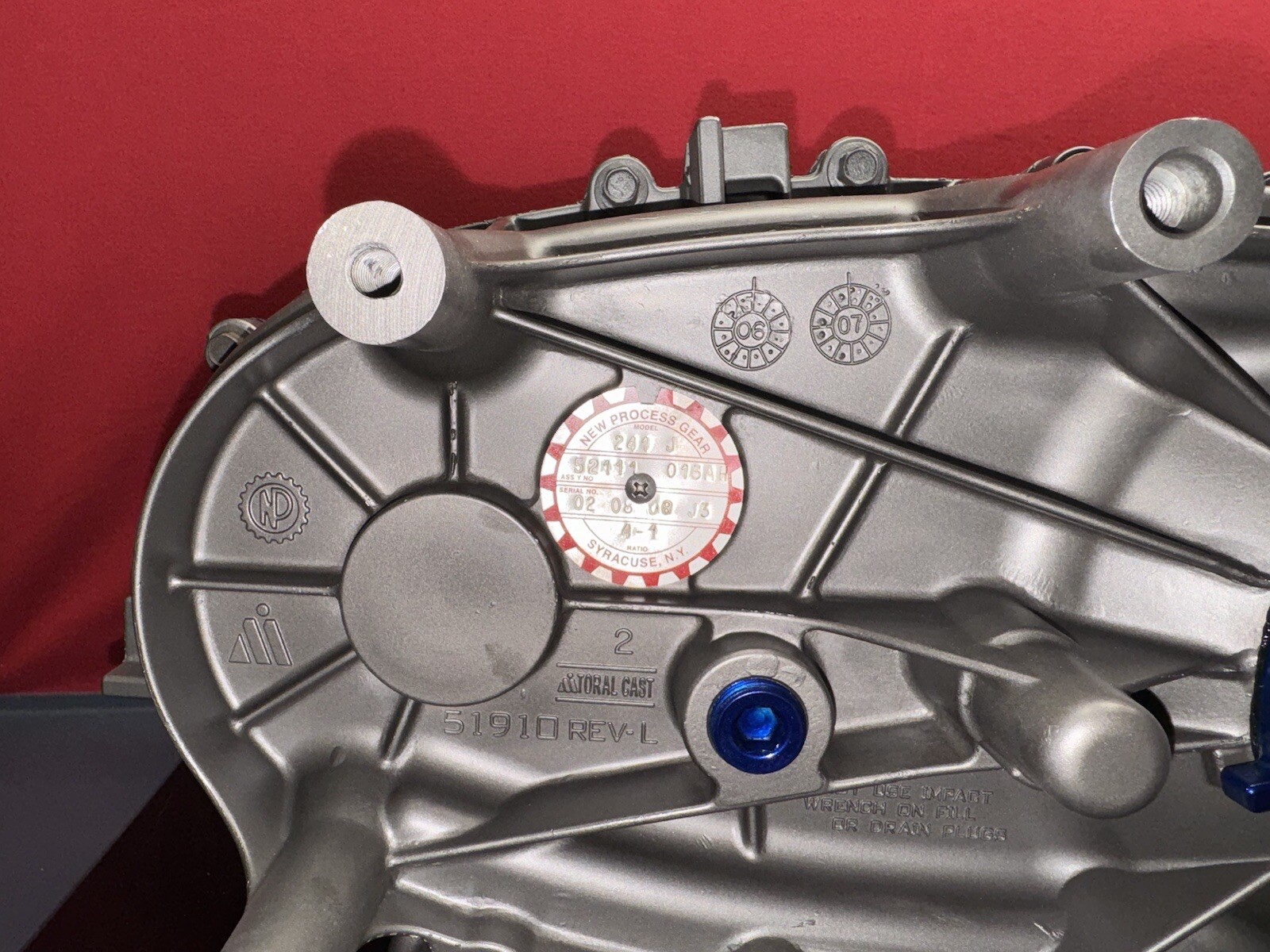 2007-UP 241J JK 4:1 TRANSFER CASE, MANUAL JEEP WRANGLER RUBICON OEM ...