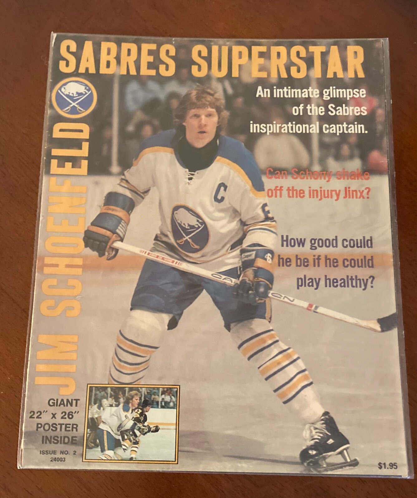 Vintage Buffalo Sabres Superstar 22" x26" Posters *Lot of 4 w/ Gilbert ...