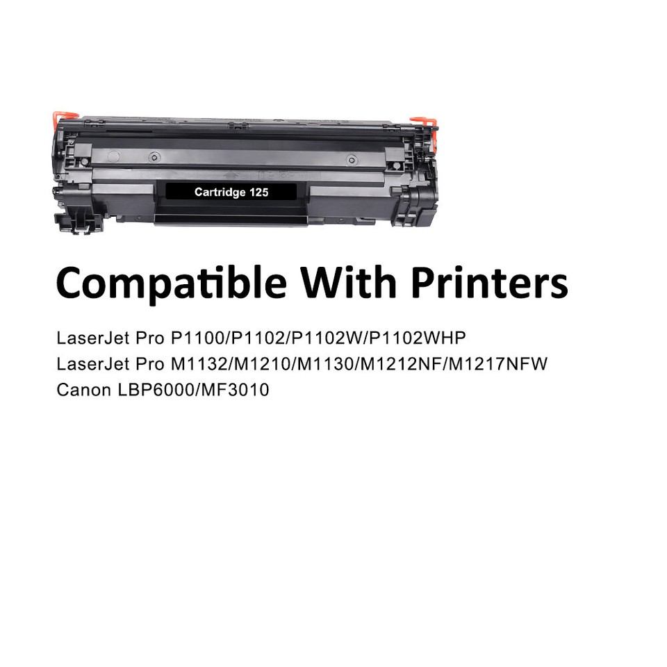 2 Pack CRG-125 For Canon 125 Toner Cartridge ImageCLASS MF3010 LBP6000 ...