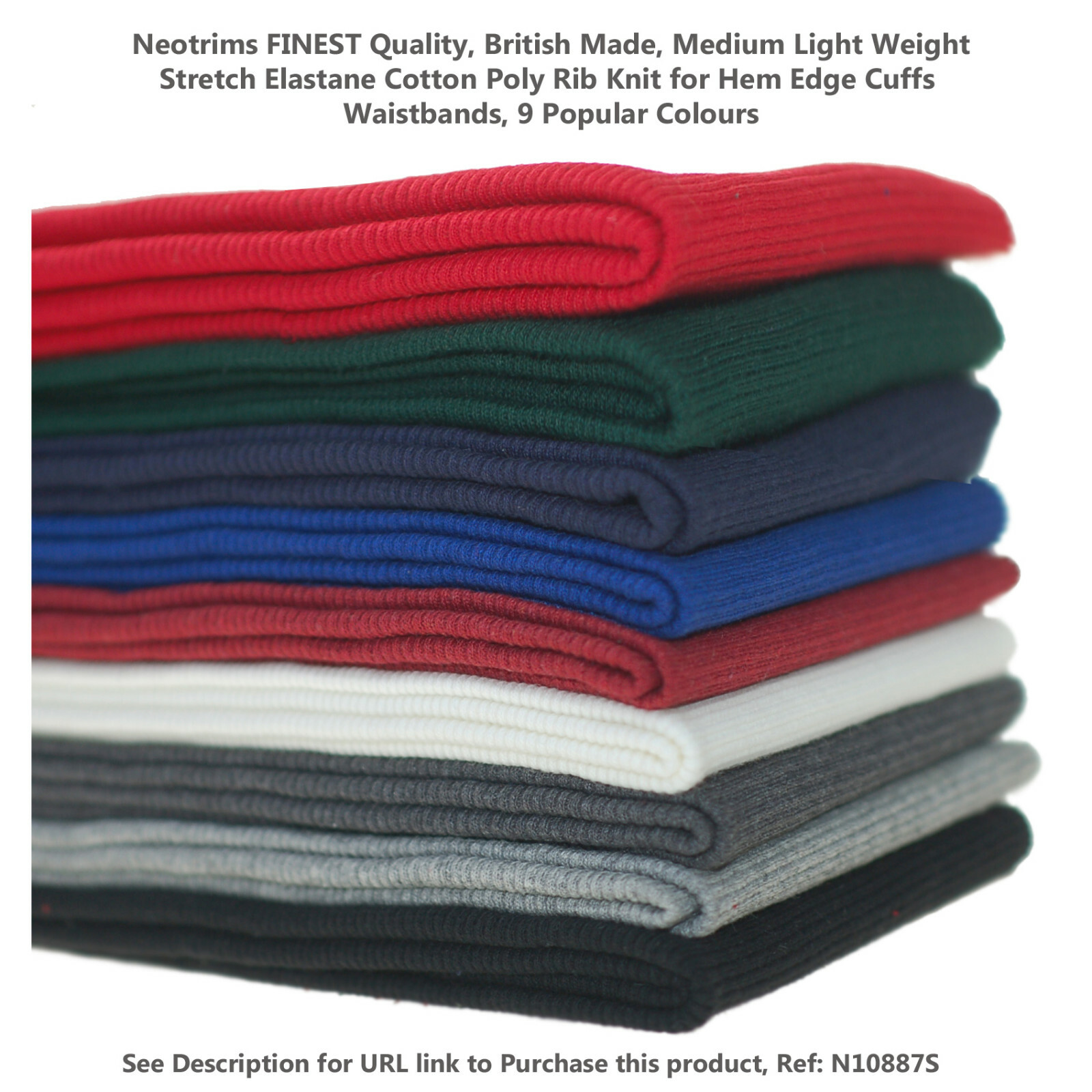 Knit Rib Cuff Waistband & Neckband Stretch Ribbing,Revamp Bomber ...