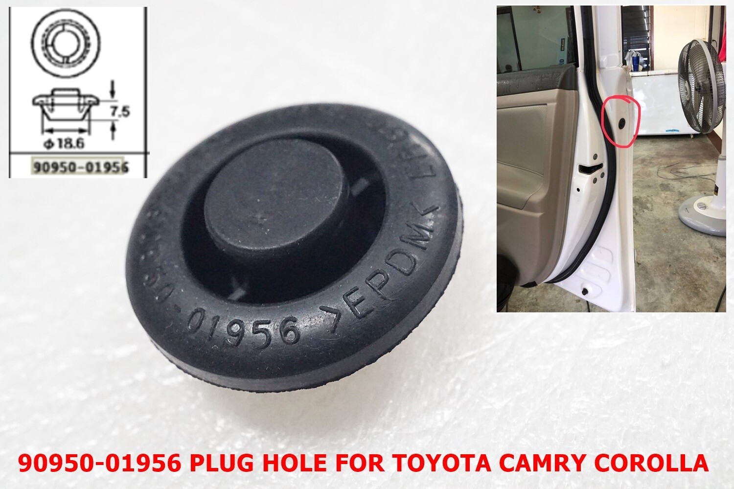 1x 90950-01956 PLUG HOLE FOR TOYOTA CAMRY COROLLA | eBay