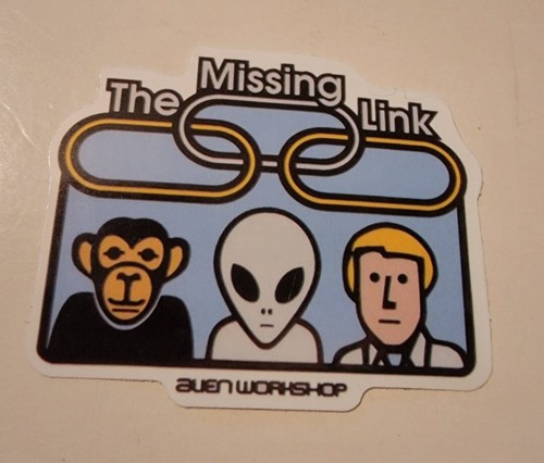 Sticker Decal Vinyl Laptop Binder Cup Car 3" AWS The Missing Link Alien ...