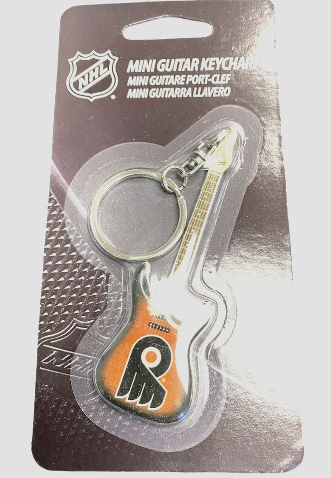 Philadelphia Flyers Hockey NHL Woodrow Mini Guitar Keychain New NHL ...