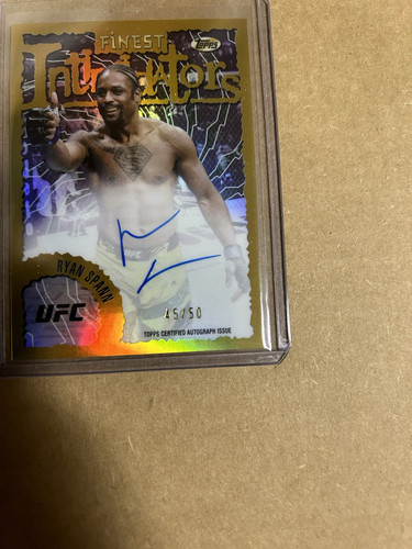 2024 Topps Finest UFC - Intimidators Autographs Gold Refractor Ryan ...