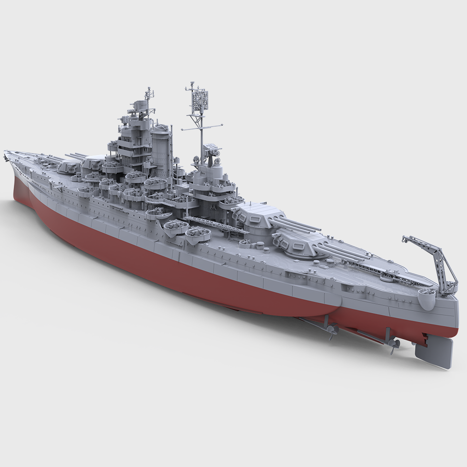 SSMODEL 1/350 USS New Mexico Class Mississippi BB-41 1945 Battleship ...