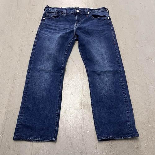 True Religion Ricky Relaxed Straight Jeans Men’s Blue Denim Size 36 | eBay