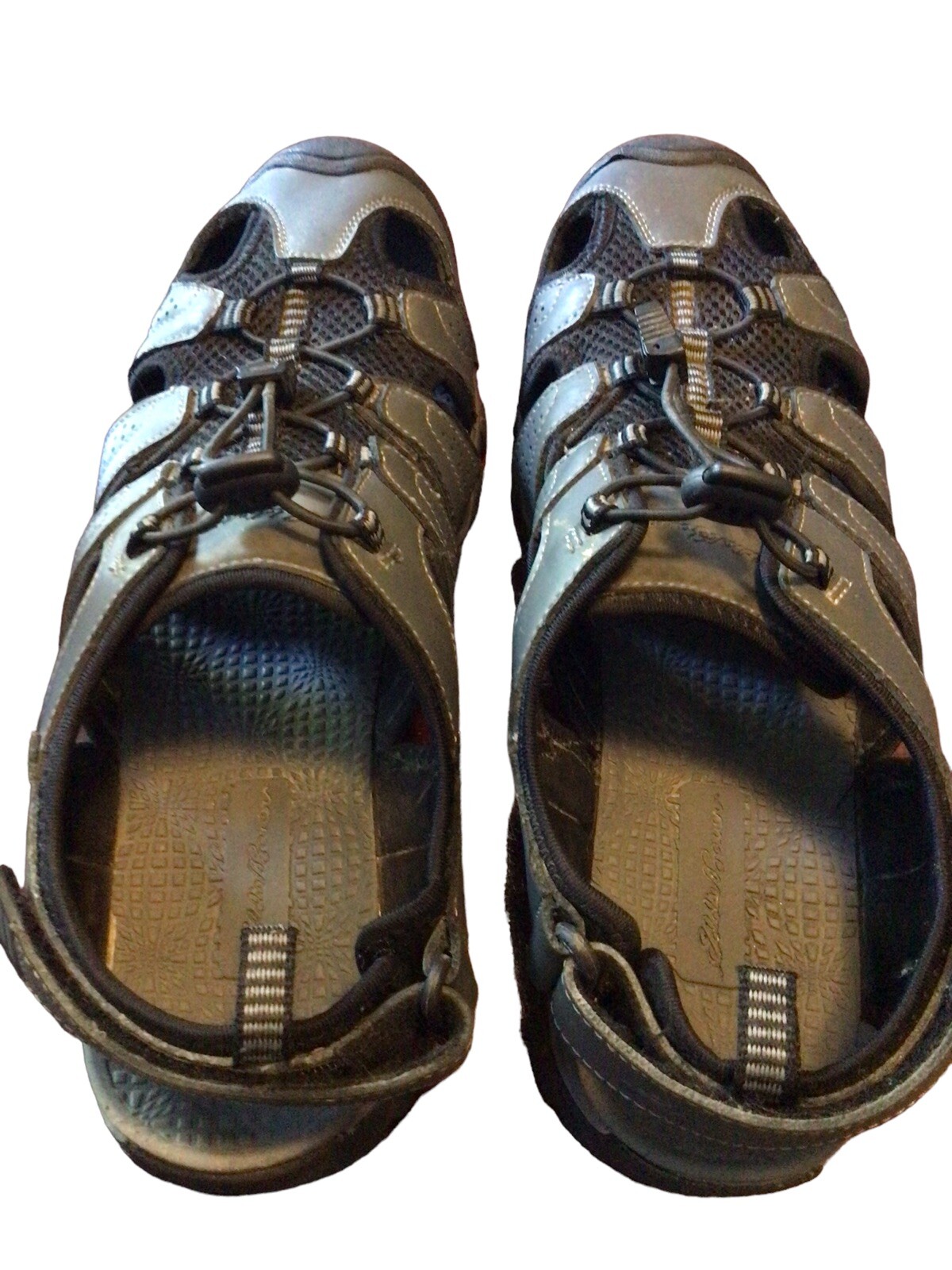 Eddie Bauer Bump Toe Cinch Cord Fisherman Stewart Sandals Sz 12m Men's ...