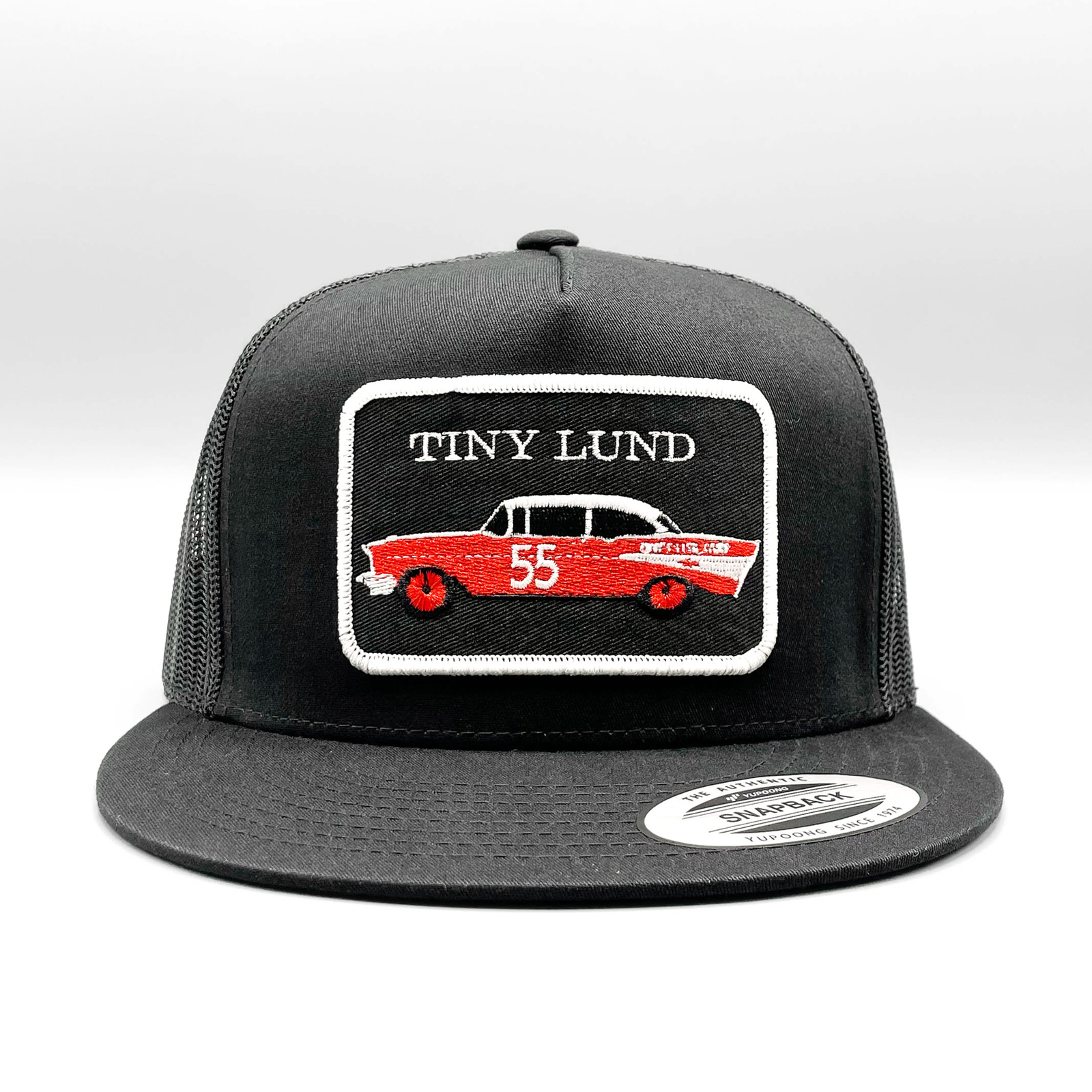 Tiny Lund Trucker Hat, Retro Tiny Lund Nascar Patch on Yupoong 6006 ...