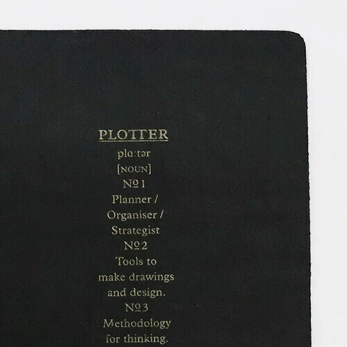 PLOTTER 5012 6-hole ring 11mm Leather Binder Liscio Bible size Black NEW | eBay