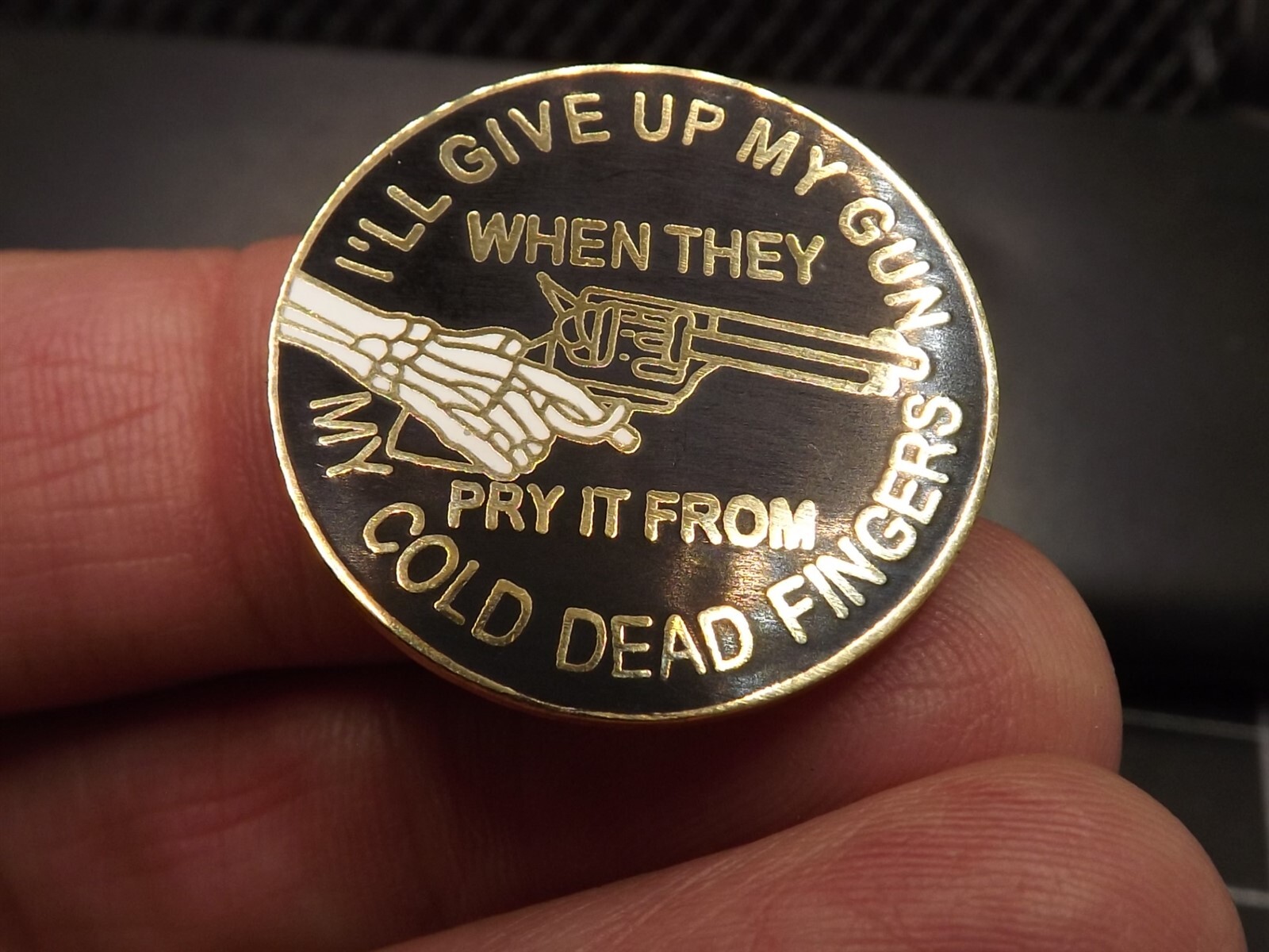 BRAND NEW Pin I'll Give Up My Gun When They Pry It From My Cold Dead ...
