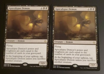 Mtg 2x Apocalypse Demon Moderate Play | eBay