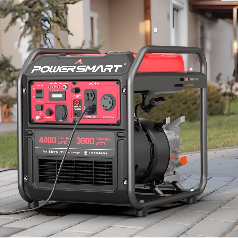 Powersmart 4400-Watt Gas Generator for Home Use,Epa Compliant ...
