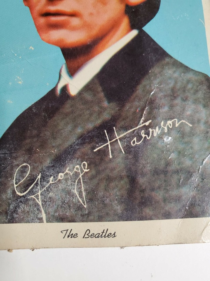 George Harrison Beatles Vintage 1964 Postcard 3.5" x 5.5" | eBay