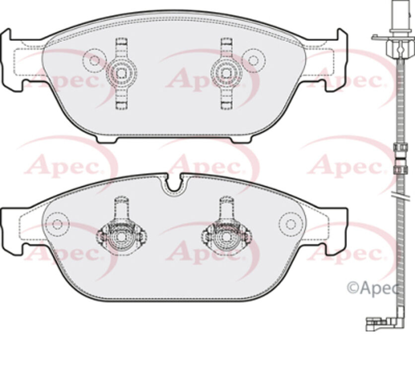 Apec Front Brake Pads Set Fits Audi A6 A7 Allroad 3.0 TDi 4G0698151B ...