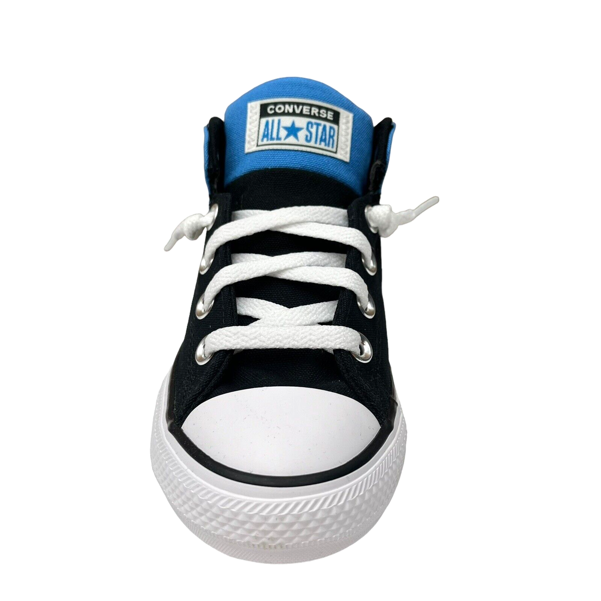 Blue Converse With Face