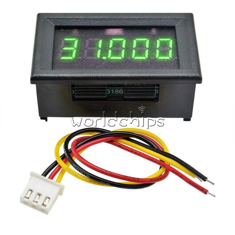 0.36" LED 5 Digits Digital DC 0-33.000V Voltmeter Voltage Meter Car ...